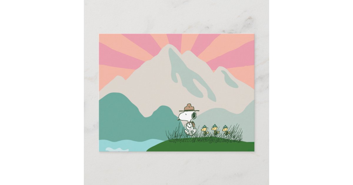 Peanuts | Snoopy Leader of the Pack Postcard | Zazzle