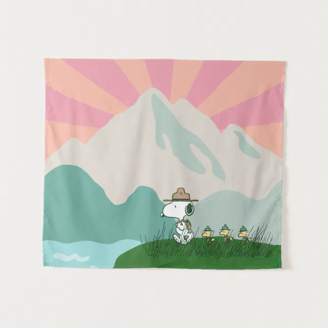 Peanuts | Snoopy Leader of the Pack Tapestry | Zazzle