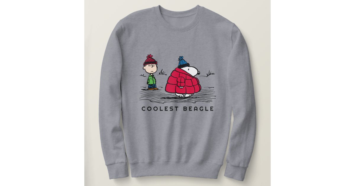 Peanuts | Snoopy & Linus Down Filled Jacket Sweatshirt | Zazzle
