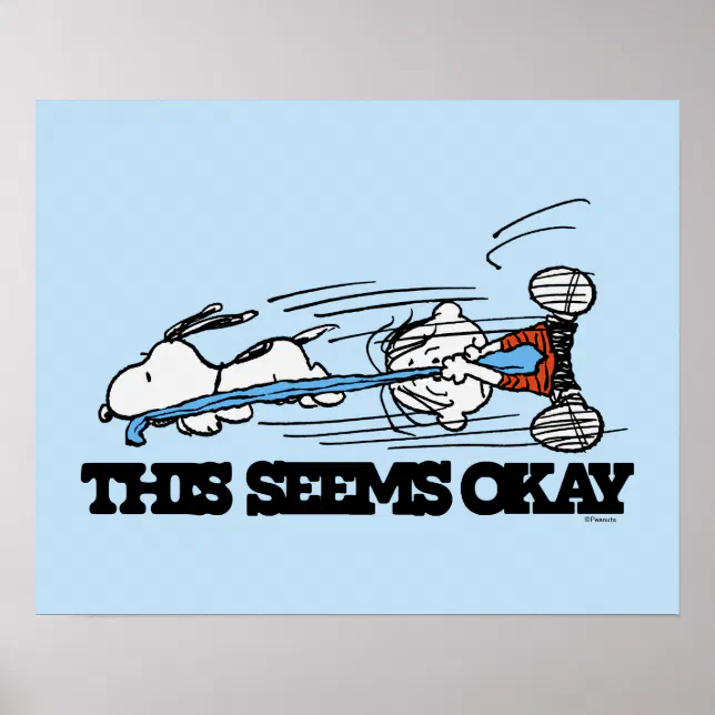 Peanuts | Snoopy & Linus Poster | Zazzle