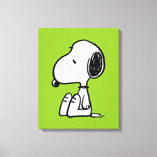 Peanuts | Snoopy Looking Down Canvas Print | Zazzle