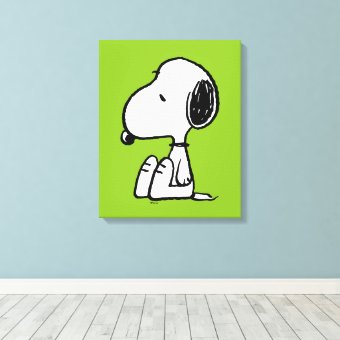 Peanuts | Snoopy Looking Down Canvas Print | Zazzle
