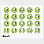Peanuts | Snoopy Looking Down Classic Round Sticker | Zazzle