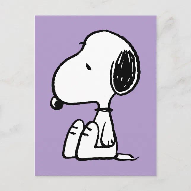Peanuts | Snoopy Looking Down Postcard | Zazzle