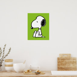 Peanuts | Snoopy Looking Down Poster | Zazzle