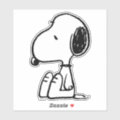Peanuts | Snoopy Looking Down Sticker | Zazzle