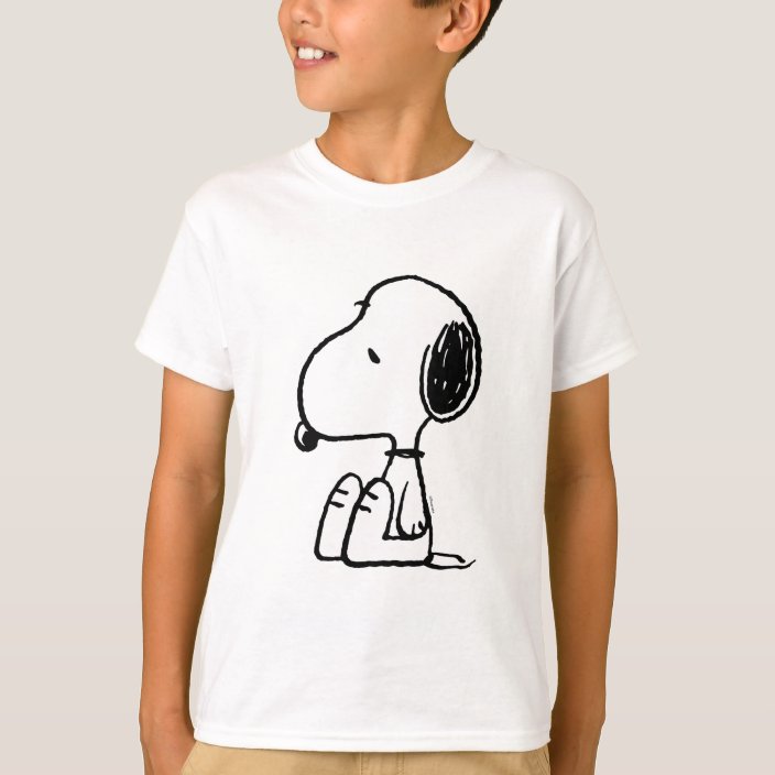 Peanuts | Snoopy Looking Down T-Shirt | Zazzle.com