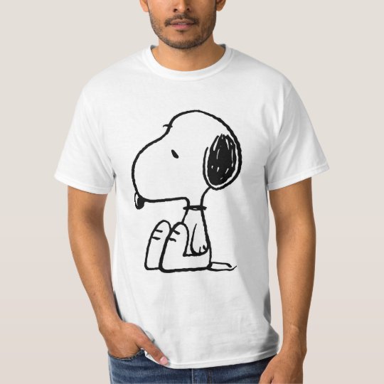 Peanuts | Snoopy Looking Down T-Shirt | Zazzle.com