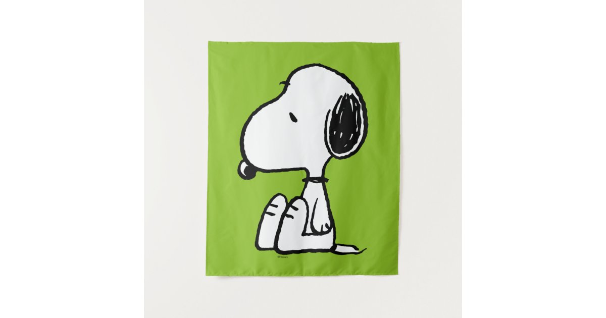 Peanuts | Snoopy Looking Down Tapestry | Zazzle