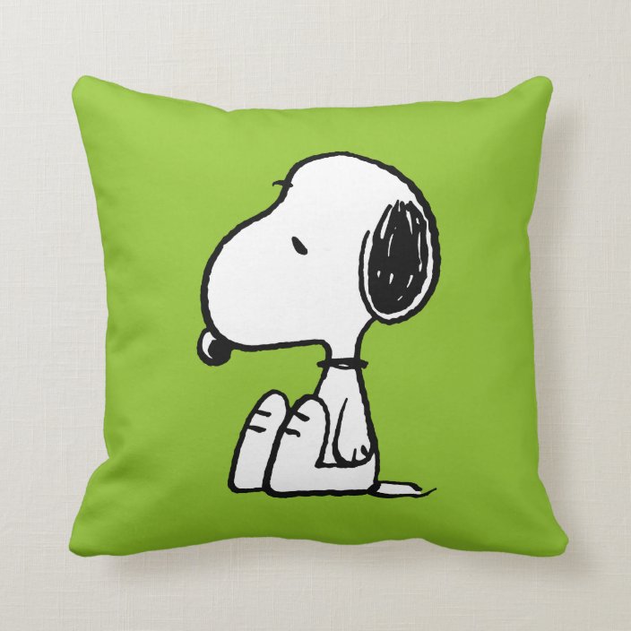 Peanuts | Snoopy Looking Down Throw Pillow | Zazzle.com