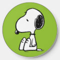 Peanuts | Snoopy Looking Down Wireless Charger | Zazzle