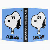 Peanuts | Snoopy Looks 3 Ring Binder | Zazzle