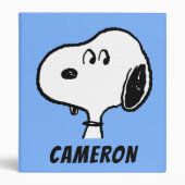 Peanuts | Snoopy Looks 3 Ring Binder | Zazzle