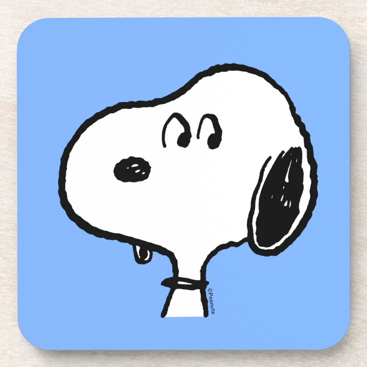 Peanuts | Snoopy Looks Beverage Coaster | Zazzle