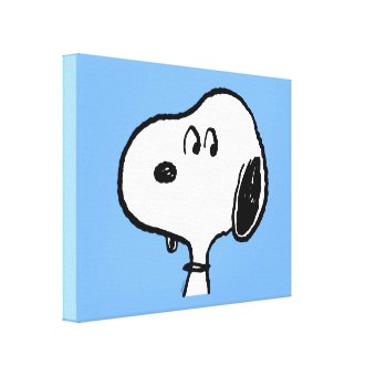 Peanuts | Snoopy Looks Canvas Print | Zazzle