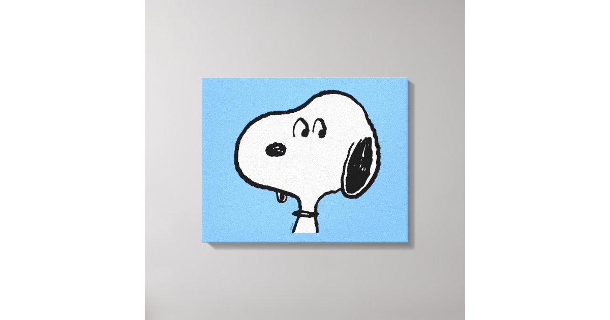 Peanuts | Snoopy Looks Canvas Print | Zazzle
