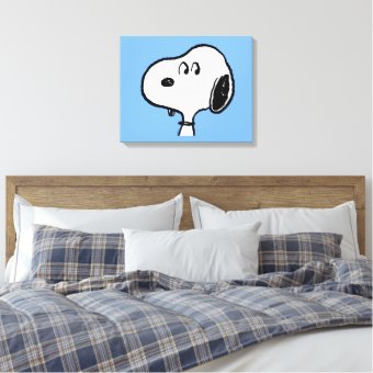 Peanuts | Snoopy Looks Canvas Print | Zazzle