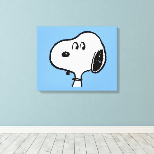 Peanuts | Snoopy Looks Canvas Print | Zazzle