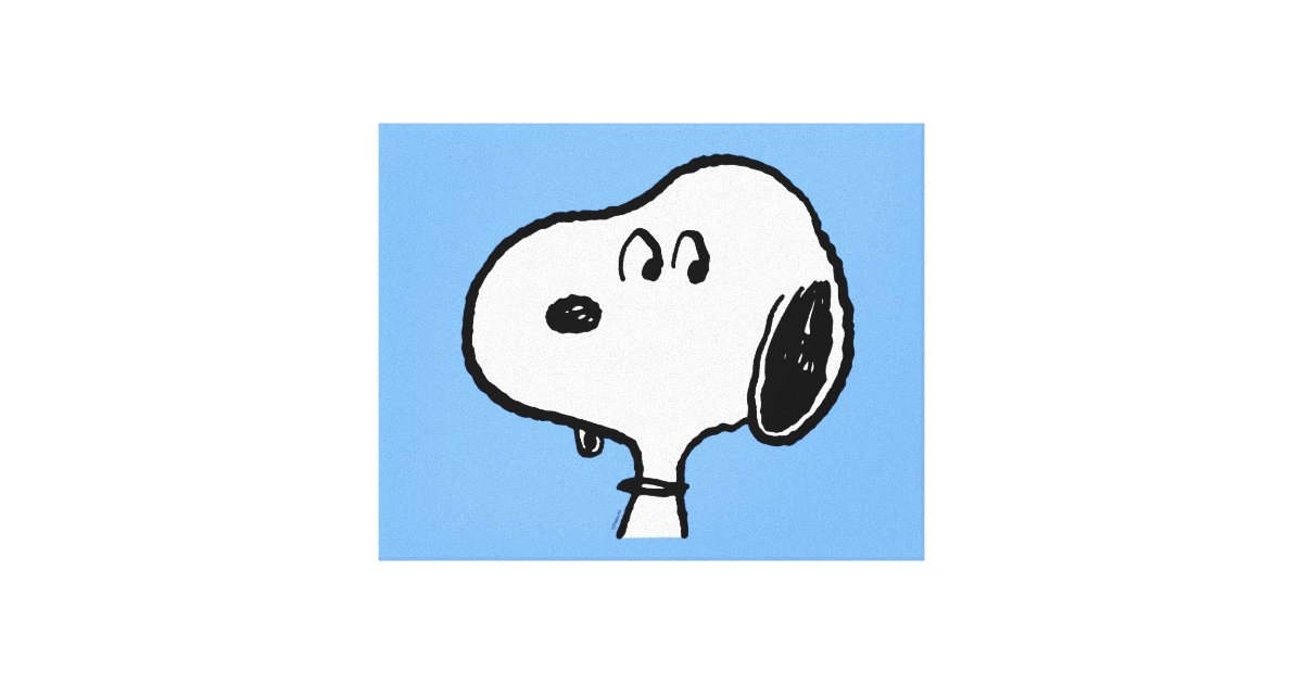 Peanuts | Snoopy Looks Canvas Print | Zazzle