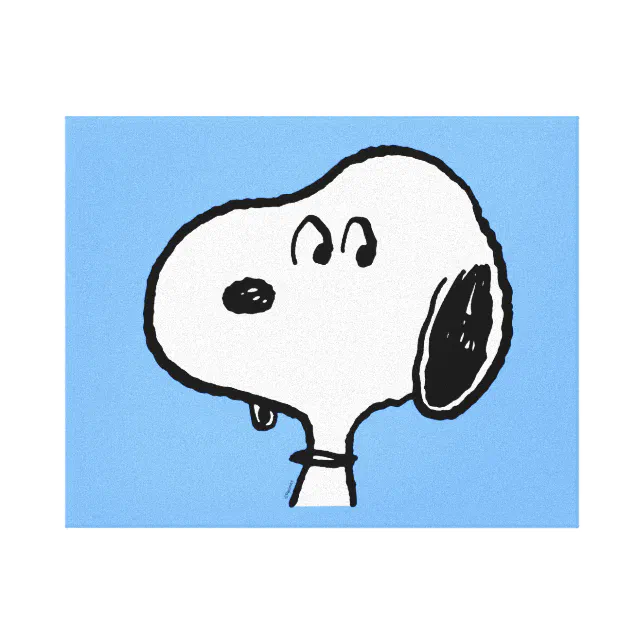 Peanuts | Snoopy Looks Canvas Print | Zazzle