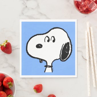 Peanuts | Snoopy Looks Napkins | Zazzle