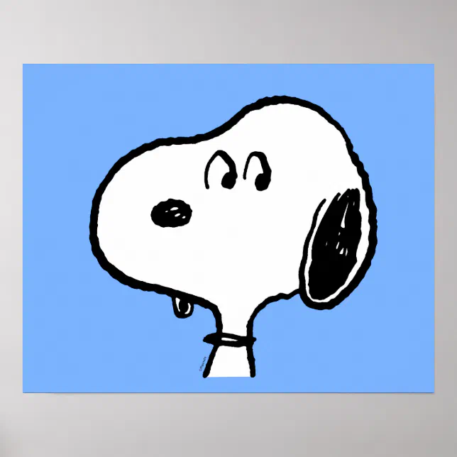 Peanuts | Snoopy Looks Poster | Zazzle