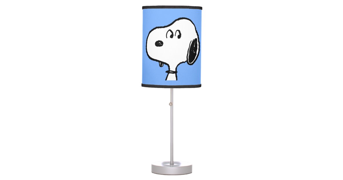 Peanuts | Snoopy Looks Table Lamp | Zazzle