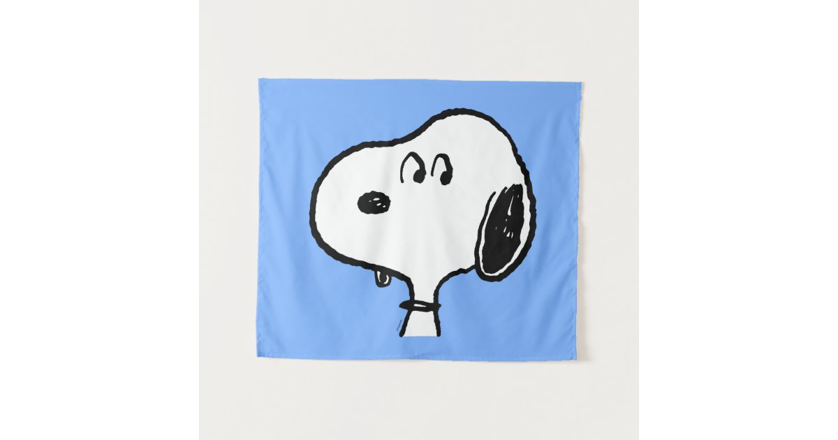 Peanuts | Snoopy Looks Tapestry | Zazzle