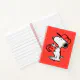 Peanuts | Snoopy Making the Catch Notebook | Zazzle