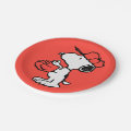 Peanuts | Snoopy Making the Catch Paper Plates | Zazzle