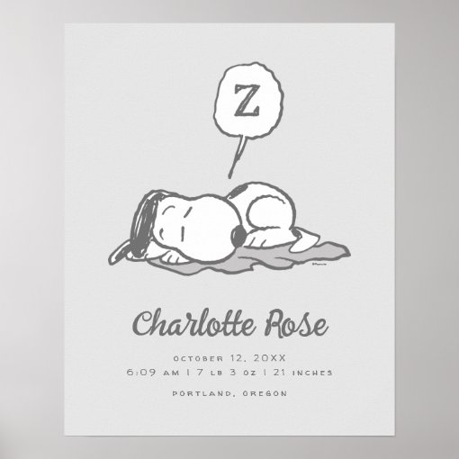 Peanuts | Snoopy Nap Poster | Zazzle
