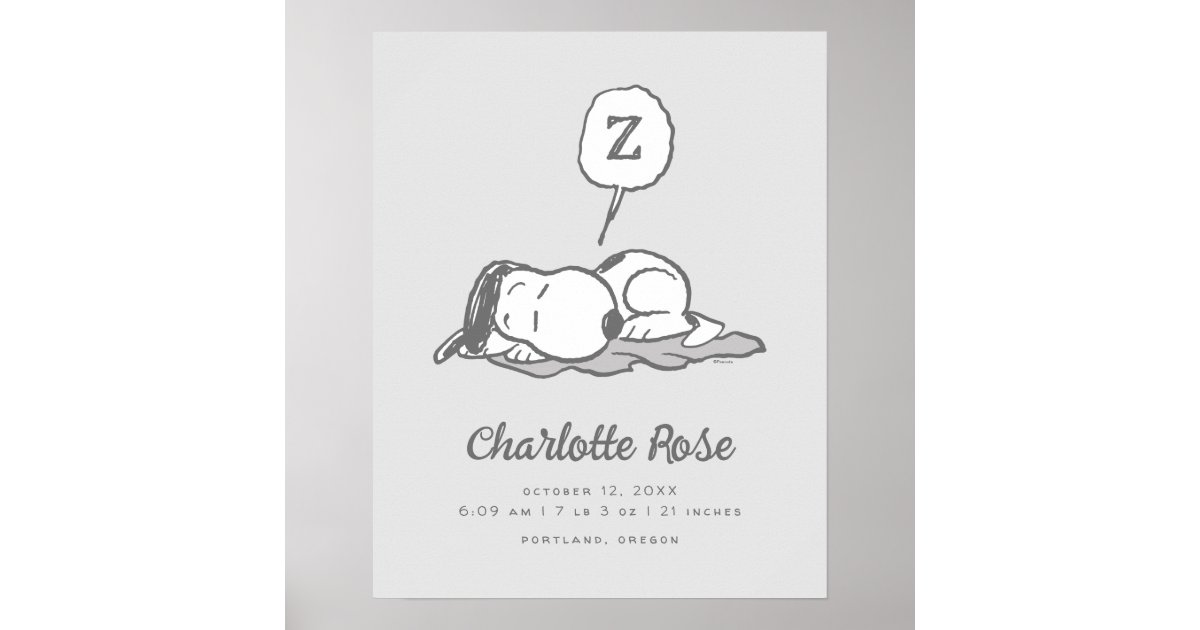 Peanuts | Snoopy Nap Poster | Zazzle