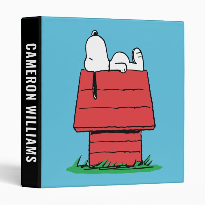 Peanuts | Snoopy Napping 3 Ring Binder | Zazzle.com