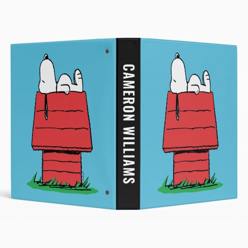 Peanuts | Snoopy Napping 3 Ring Binder | Zazzle