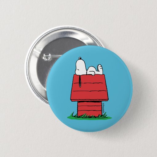 Peanuts | Snoopy Napping Button | Zazzle