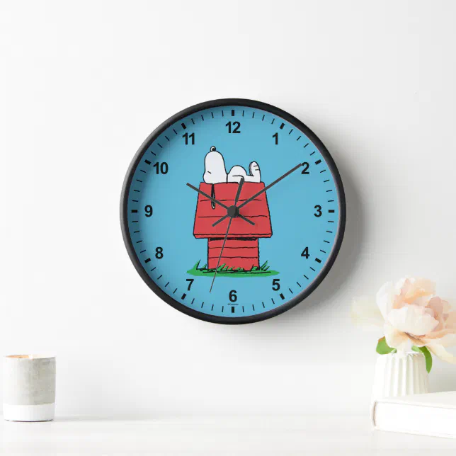 Peanuts | Snoopy Napping Clock | Zazzle