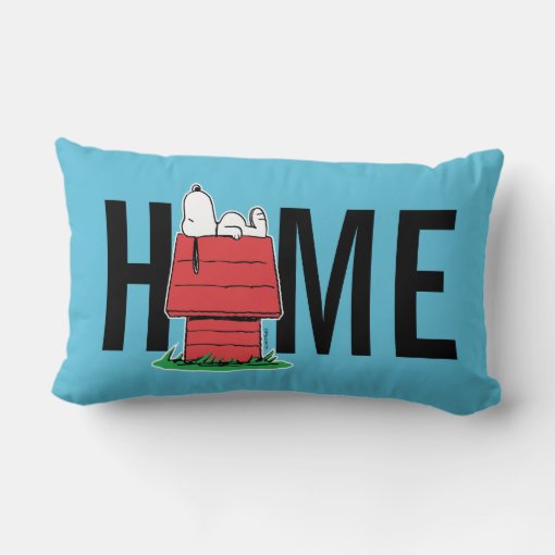 Peanuts | Snoopy Napping Lumbar Pillow | Zazzle