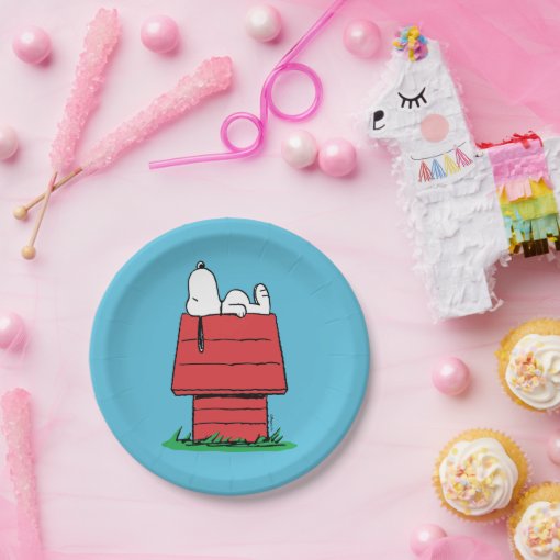 Peanuts | Snoopy Napping Paper Plates | Zazzle