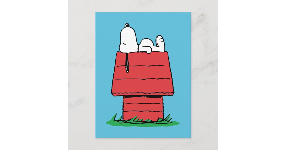 Peanuts | Snoopy Napping Postcard | Zazzle