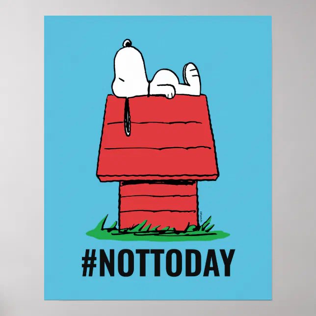 Peanuts | Snoopy Napping Poster | Zazzle