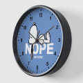 Peanuts | Snoopy Not Today Clock | Zazzle
