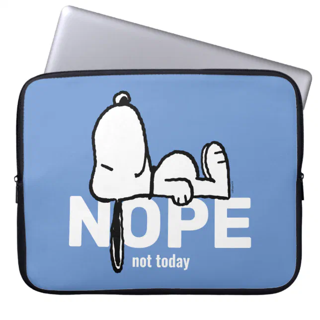 Peanuts | Snoopy Not Today Laptop Sleeve | Zazzle