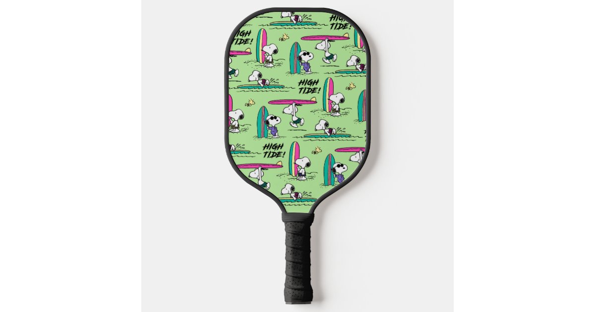 Peanuts | Snoopy Ocean High Tide Pattern Pickleball Paddle | Zazzle
