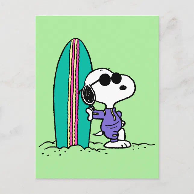 Peanuts | Snoopy Ocean High Tide Postcard | Zazzle