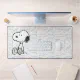 PEANUTS | Snoopy on Black White Comics Desk Mat | Zazzle