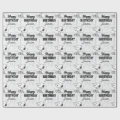 PEANUTS | Snoopy on Black White Comics Wrapping Paper | Zazzle