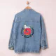 Peanuts | Snoopy Pink Donut Denim Jacket | Zazzle