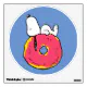 Peanuts | Snoopy Pink Donut Wall Decal | Zazzle