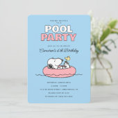Peanuts -Snoopy - Pool Party Summer Birthday Invitation | Zazzle
