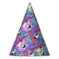 Peanuts | Snoopy Purple Surf Pattern Party Hat | Zazzle